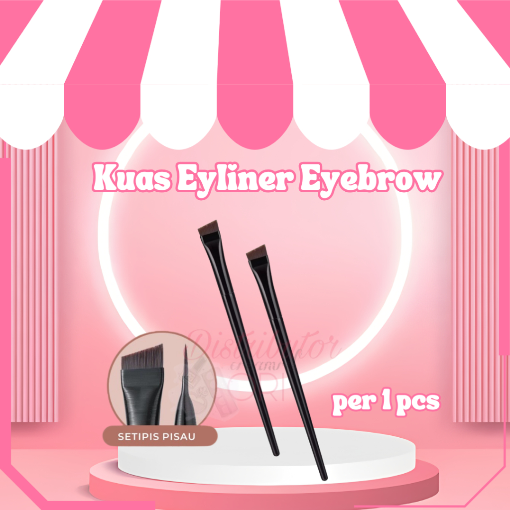 Jual ACC KUAS EYELINER TIPIS kuas alis kuas pipih kuas tipis kuas ...