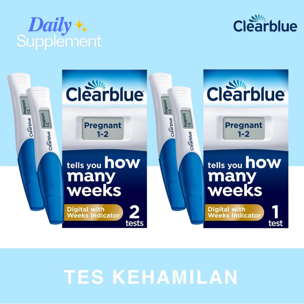 Jual ClearBlue Test Pack Digital Original - how many weeks | Shopee ...