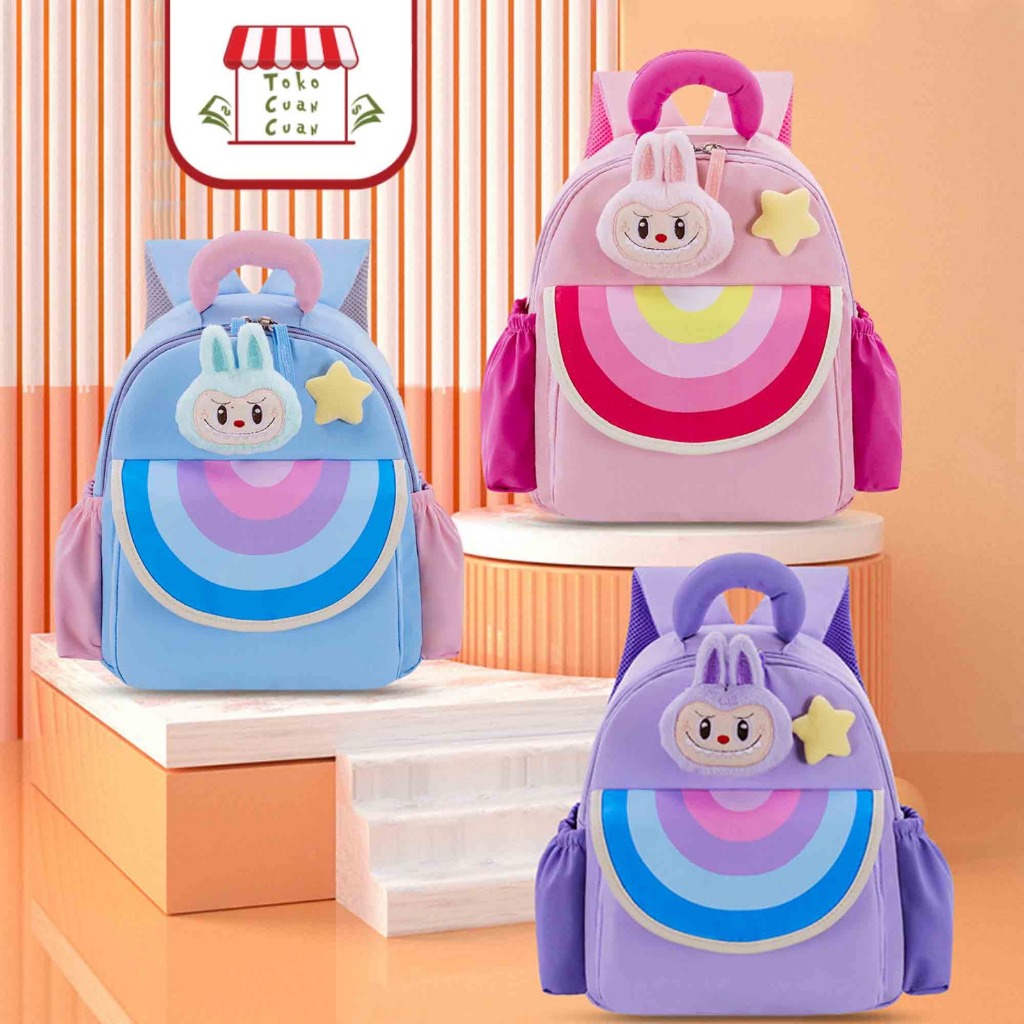 Jual TCC Labubu Star Tas TK Paud Premium Backpack Anak Tas Sekolah Tas ...