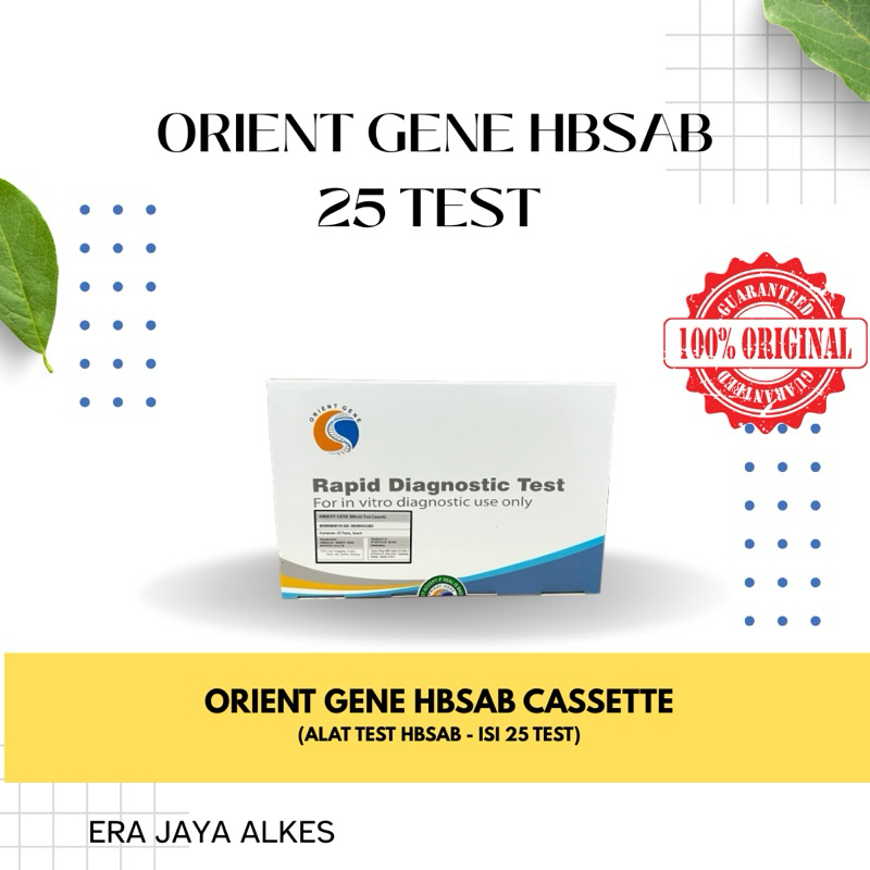 Jual Orient Gene HBsAb Plasma Orient ISI 25 ORIENT GENE | Shopee Indonesia