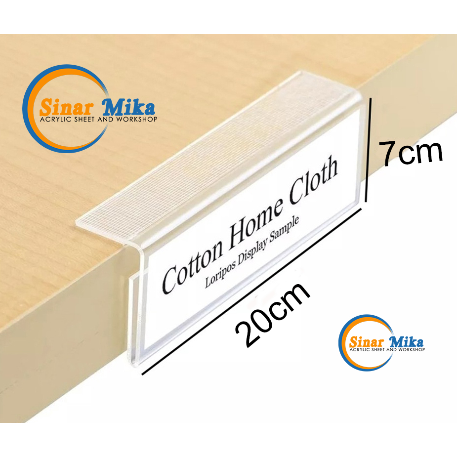 Jual Label Display Harga Acrylic / Akrilik Product Price Tag / Tag Card ...