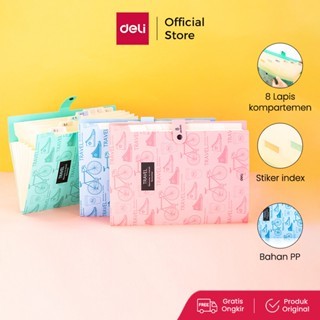 Jual Deli Expanding File / Map Folder Dokumen A4 8 Pocket Lucu Dengan ...