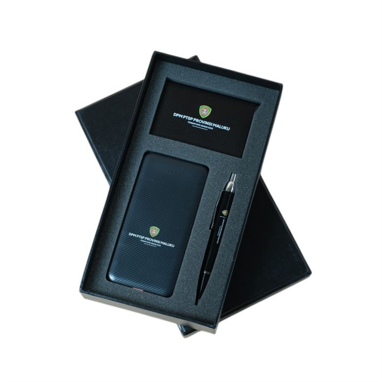 Jual CUSTOM Gift Box Gift Set Powerbank, Pena, Cardholders Kado Hampers ...