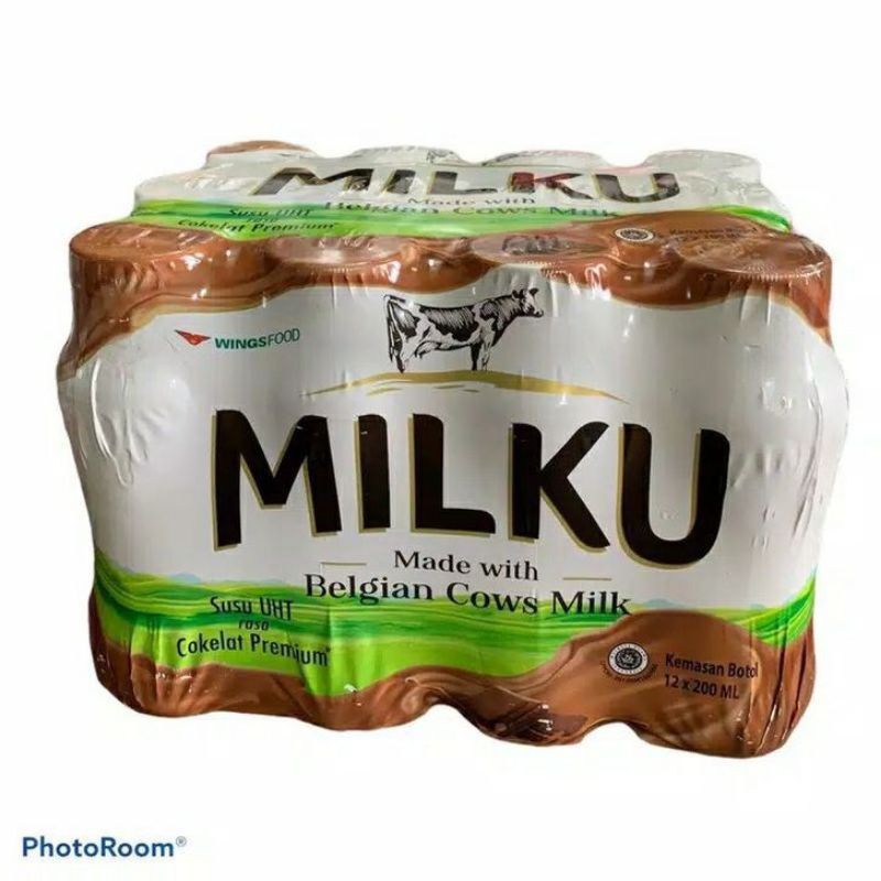 Jual Milkku Botol Mini 200ml Rasa Coklat, Putih & Stowbary (12 pcs ...