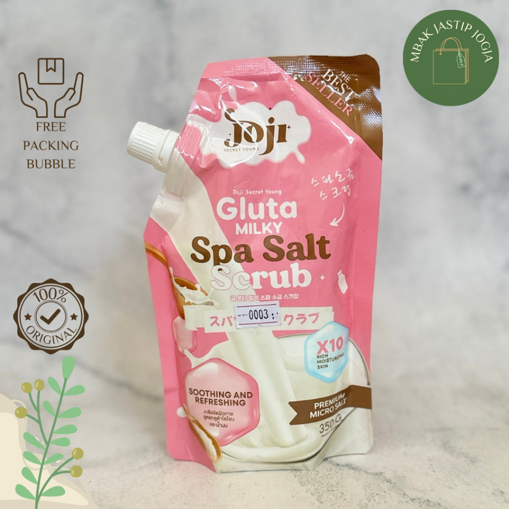 Jual Joji Gluta Milky Spa Salt Scrub 350 g Garam Mandi Thailand ...