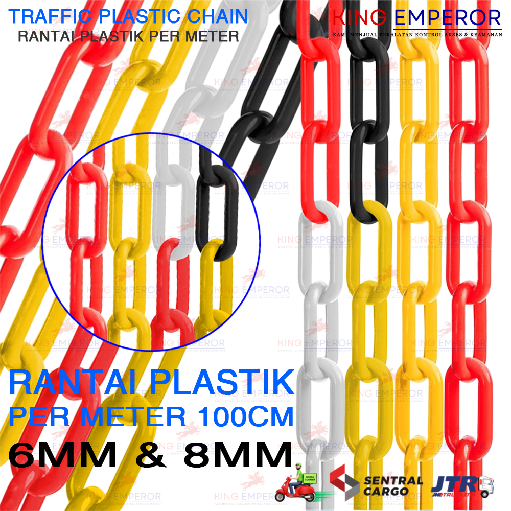 Jual Rantai Plastik Per Meter / Traffic Plastic Chain | Shopee Indonesia