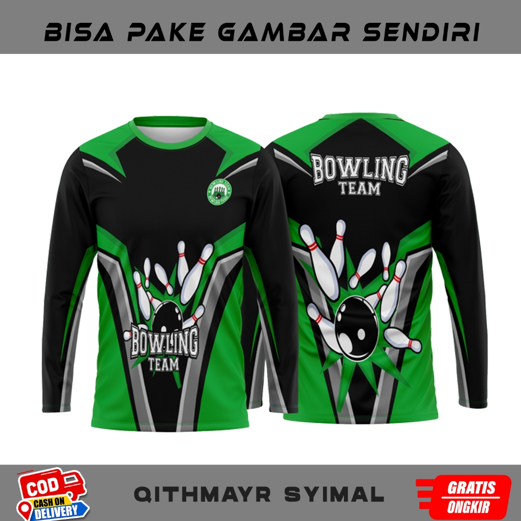 Jual jersey pria baju bowling dryfit 3D bahan premium | Shopee Indonesia