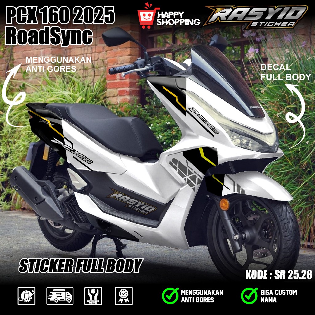 Jual COD Sticker Decal Full Body Honda PCX 160 2025 Cbs Abs RoadSync ...