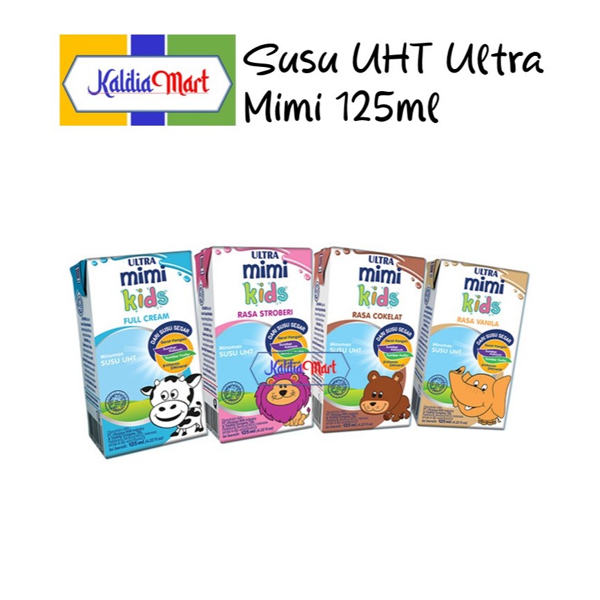 Jual 1 PCS SUSU UHT ULTRA MIMI KIDS 125ML ALL VARIANT - SUSU KOTAK ...