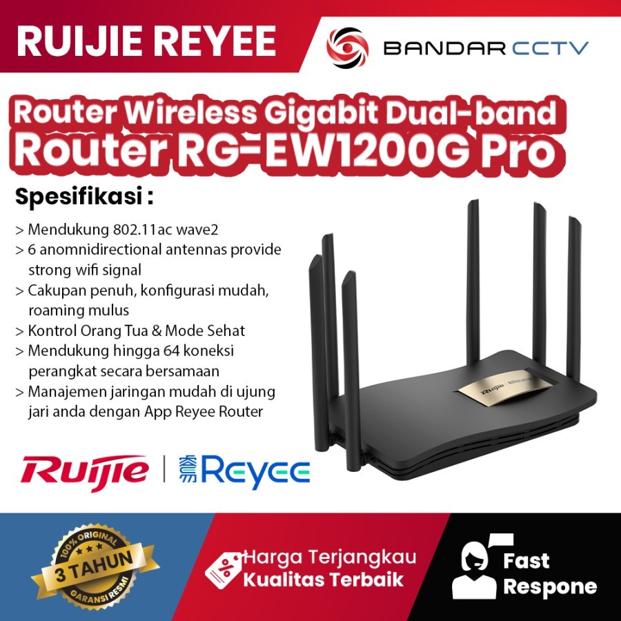 Jual Ruijie Reyee RG-EW1200G Pro Wireless Home Router | Shopee Indonesia