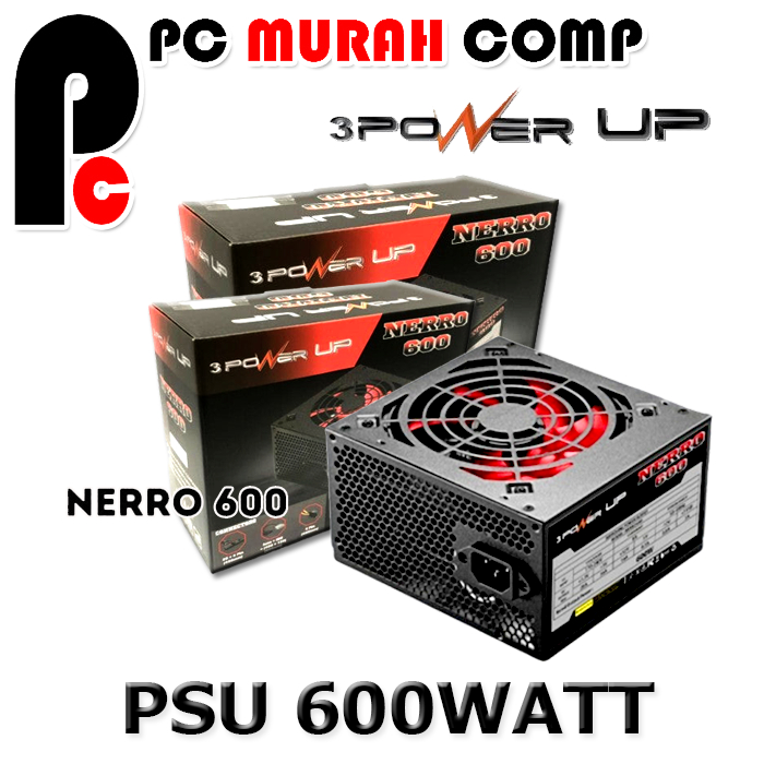 Jual Power Supply PSU POWER UP BEZZERA 600WATT PC Komputer With FAN NEW ...