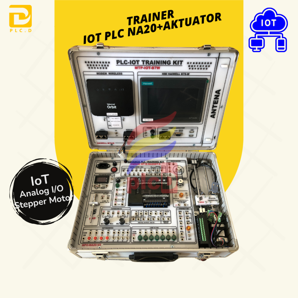 Jual Trainer PLC IoT Aktuator HMI (Omron CP1E-NA20DT-D) | Shopee Indonesia