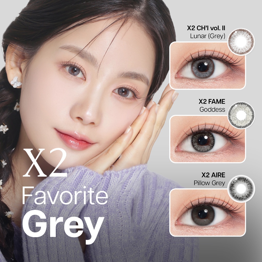Jual X2 Softlens Grey Series II | Soflens Abu Abu | Soflens Wedding ...