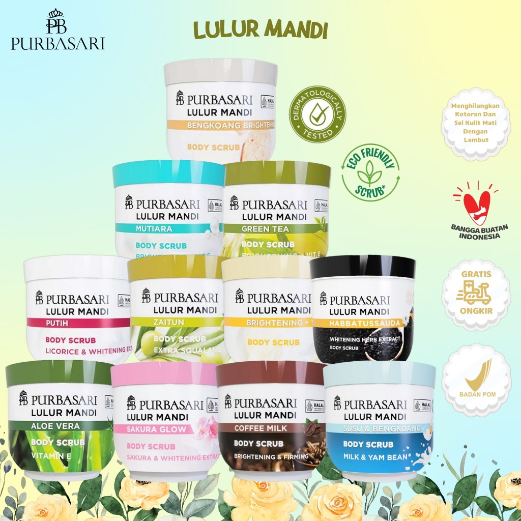Jual PURBASARI Lulur Mandi Body Scrub 100 / 200 ml | Shopee Indonesia