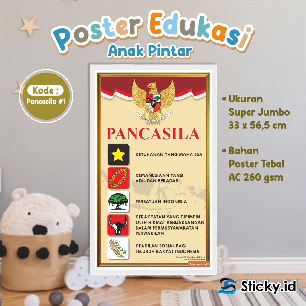 Jual POSTER BELAJAR EDUKASI ANAK BERAGAM VARIASI - POSTER GAMBAR ...