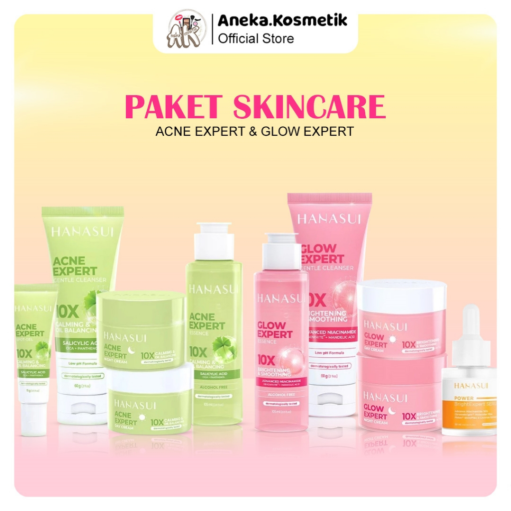 Jual HANASUI PAKET KECANTIKAN / SKIN CARE PAKET SERIES ( ACNE EXPERT ...
