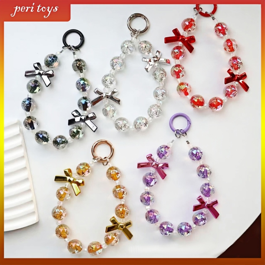 Jual Strap HP/gantungan kunci HP lucu pita/strap hp mengkilap premium ...