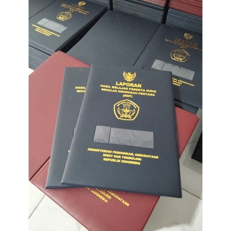 Jual Sampul Raport SMP || Cover Raport Sekolah Menengah Pertama. Isi 6 ...