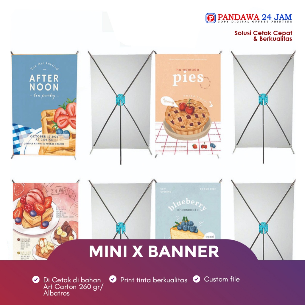 Jual CETAK MINI X BANNER UK A3 | Shopee Indonesia