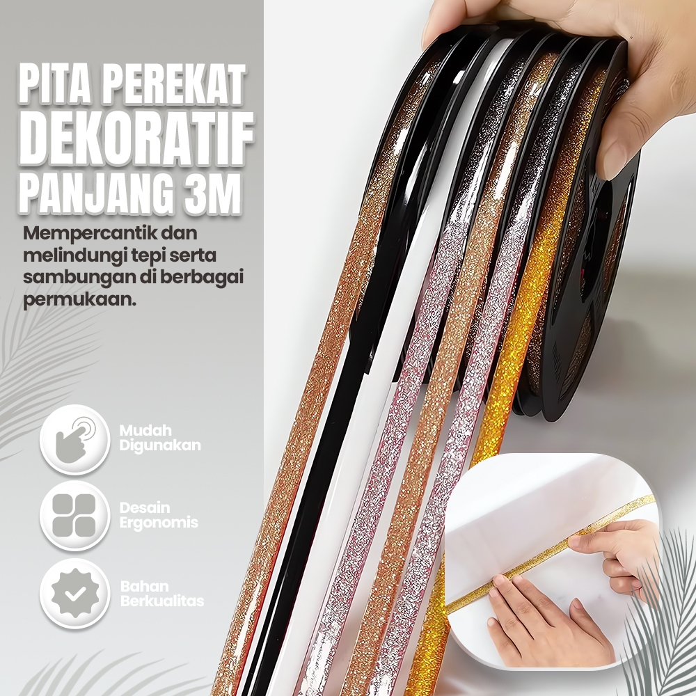 Jual Stiker Pembatas Keramik Tahan Air Seal Tape Penutup Celah Tepi ...