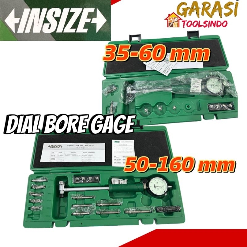 Jual INSIZE Dial bore gage 35-60 50-160 mm dial bore gauge insize 35 ...
