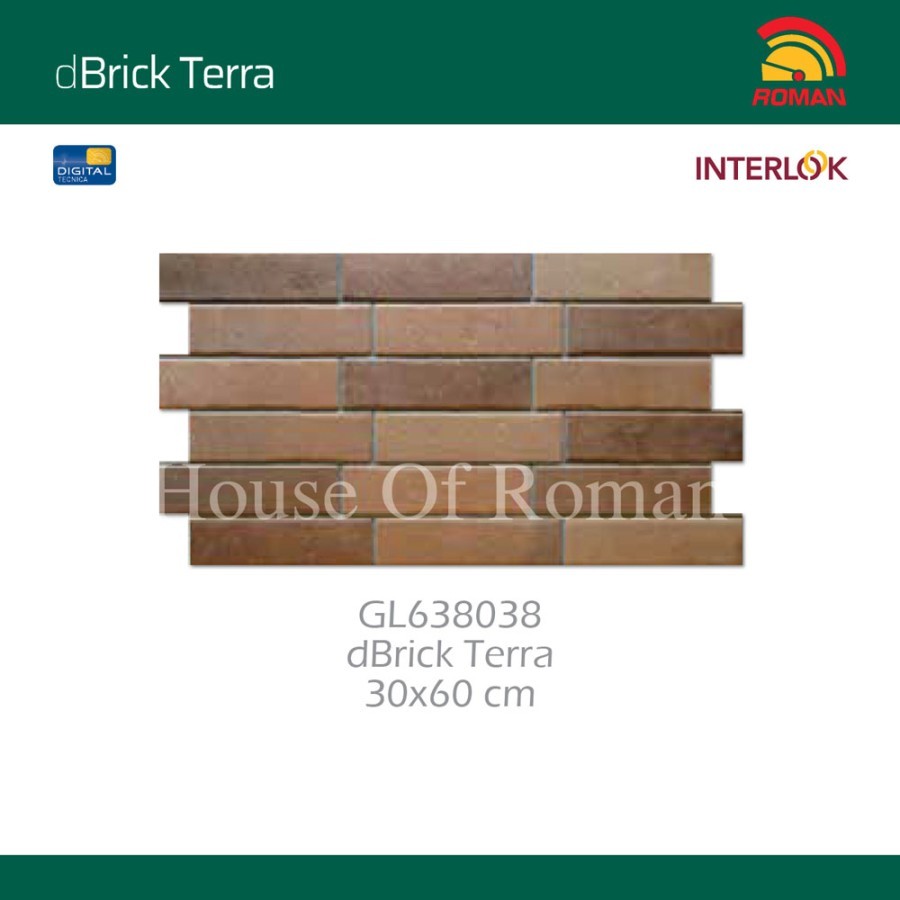 Jual ROMAN KERAMIK Interlok dBrick Terra 30x60 GL638038 ROMAN KERAMIK ...