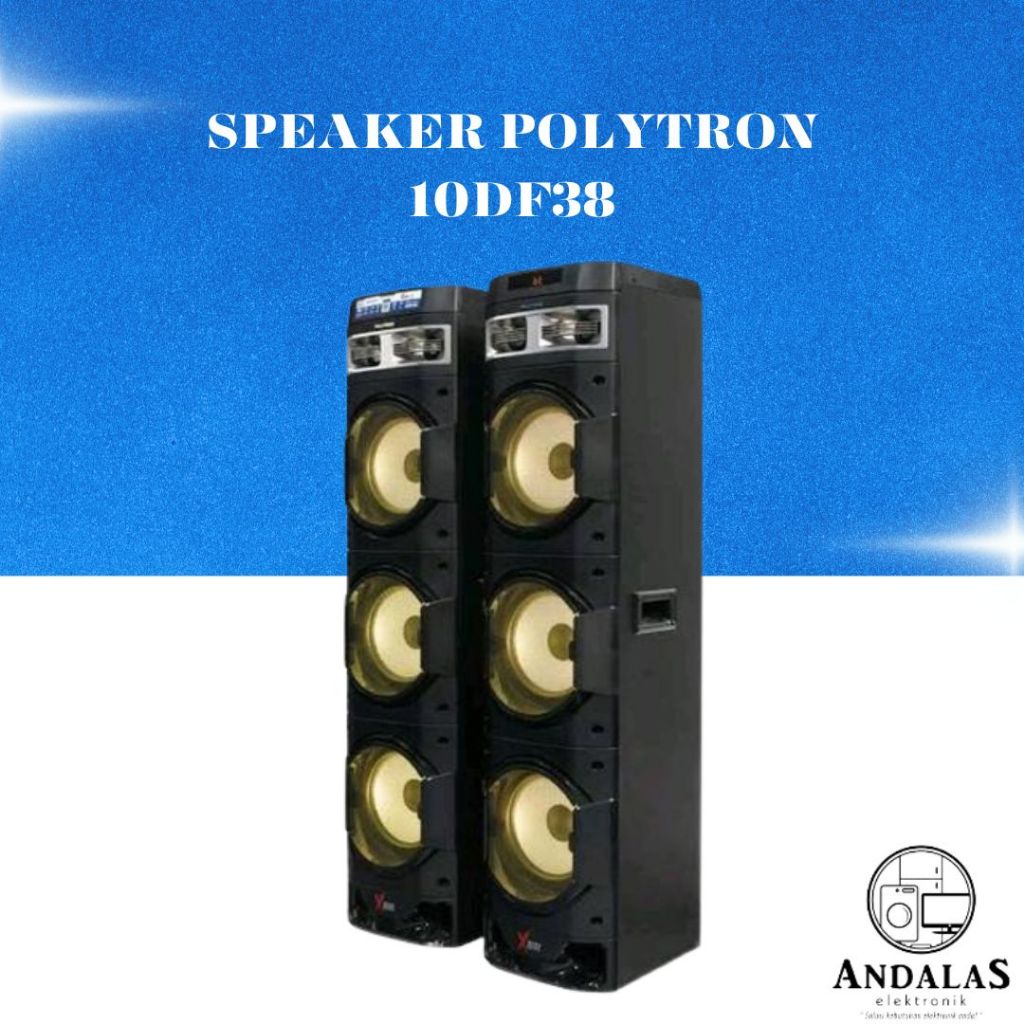 Jual SPEAKER POLYTRON PAS 10DF38 PAS10DF38 STEREO XBR WOOFER BLUETOOTH ...