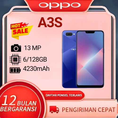 Jual hp 0PPO A3S RAM 6/128GB ( MALL ) SEMUA STOCK LAGI PROMO | NEW FULLSET | SEGEL | GARANSI 12 ...