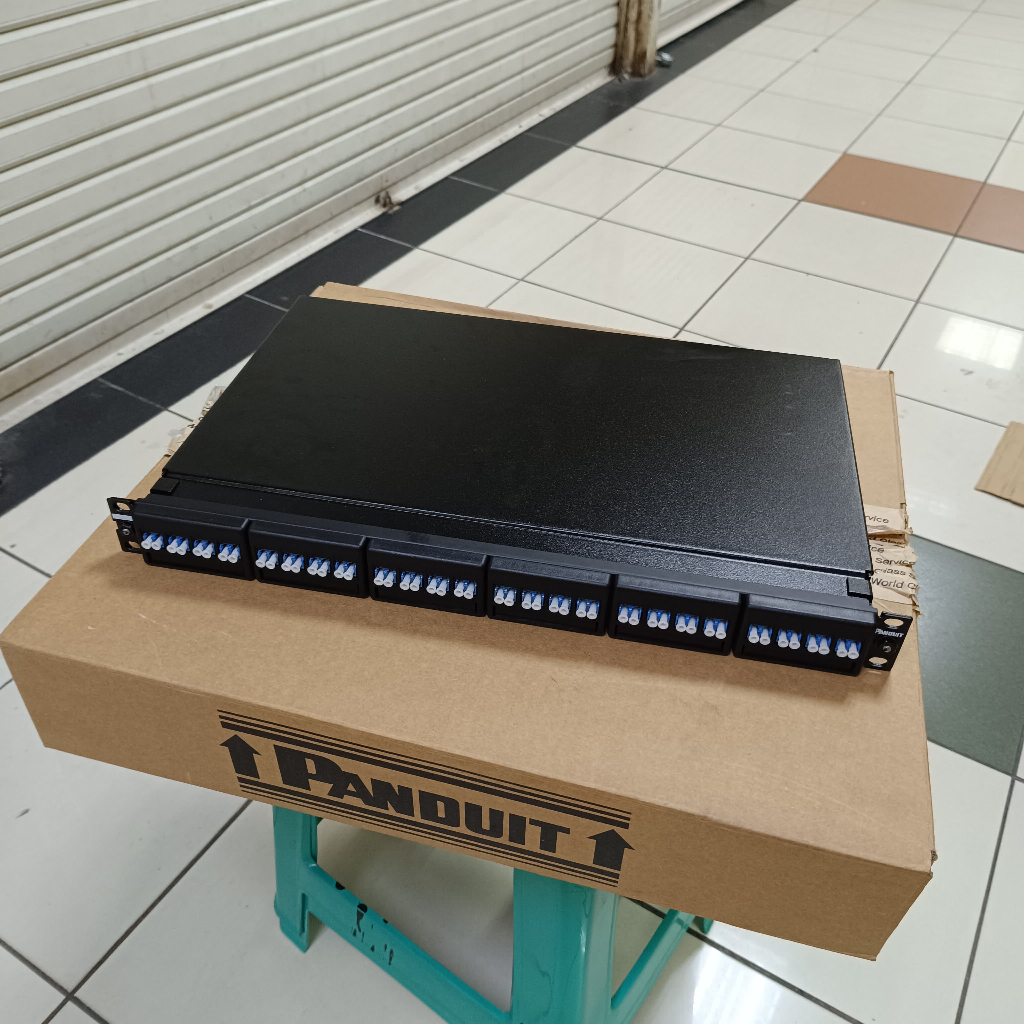 Jual panduit patch panel fiber optik FMT1 + CPPL24WBLY OTB fiber optik ...