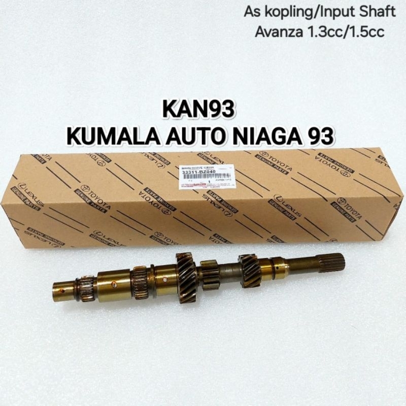 Jual AS KOPLING-INPUT SHAFT TOYOTA AVANZA 1.3CC 1.5CC ORIGINAL ( 20T ...
