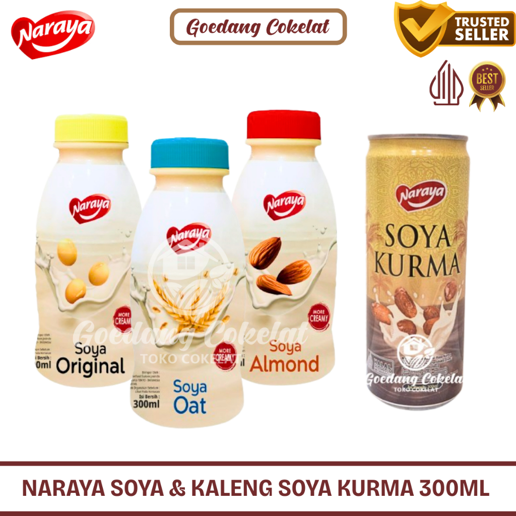 Jual Naraya Susu Soya Minuman Susu Kacang Kedelai Soya Creamy Almond ...