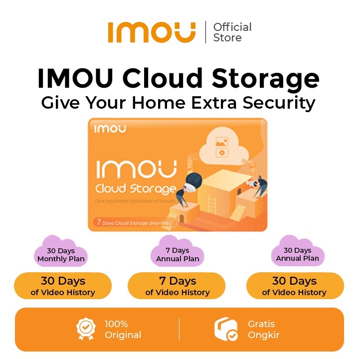 Jual IMOU Cloud Storage Card 30/30 7/365 dan 30/365 | Shopee Indonesia