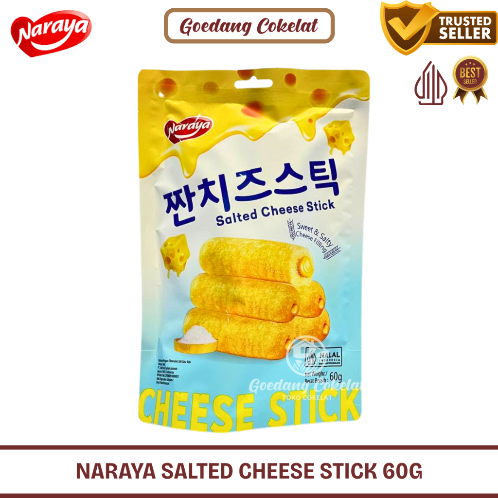 Jual Naraya Salted Cheese Stick Sweet Salty Cheese Filling Snack Keju ...