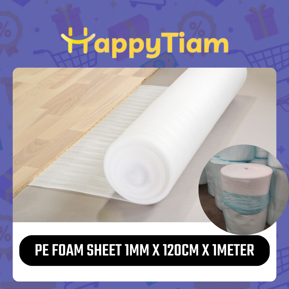 Jual PE FOAM 1MM X 120CM X 1M SHEET UNDERLAYER LANTAI VINYL SPC ...