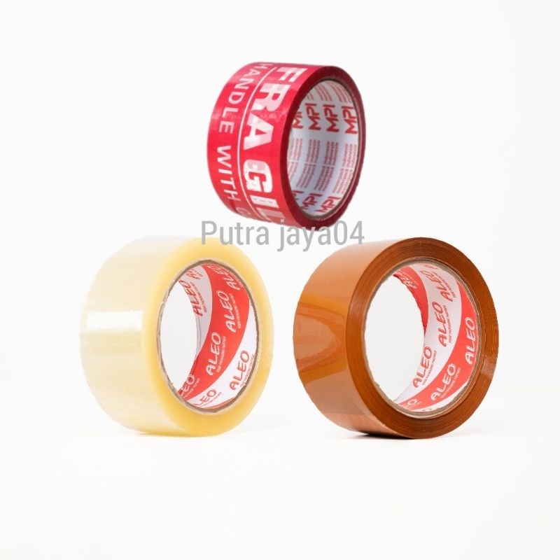 Jual Lakban Bening Fragile dan Coklat Isolasi 90 Yard 45mm | Shopee Indonesia