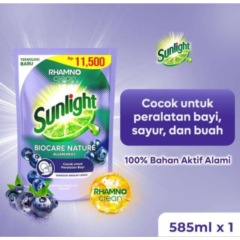 Jual Sunlight Pencuci Piring Biocare Nature 585 ML | Shopee Indonesia