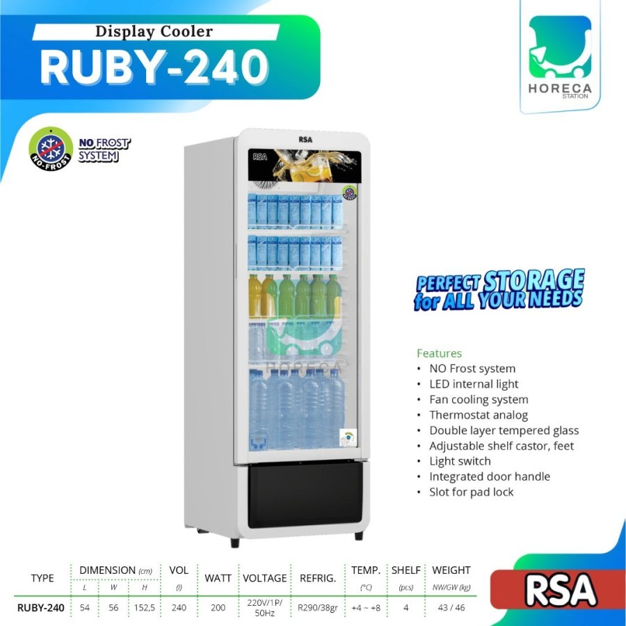 Jual Showcase RSA Ruby-240 Ruby 240 Ruby240 | Shopee Indonesia