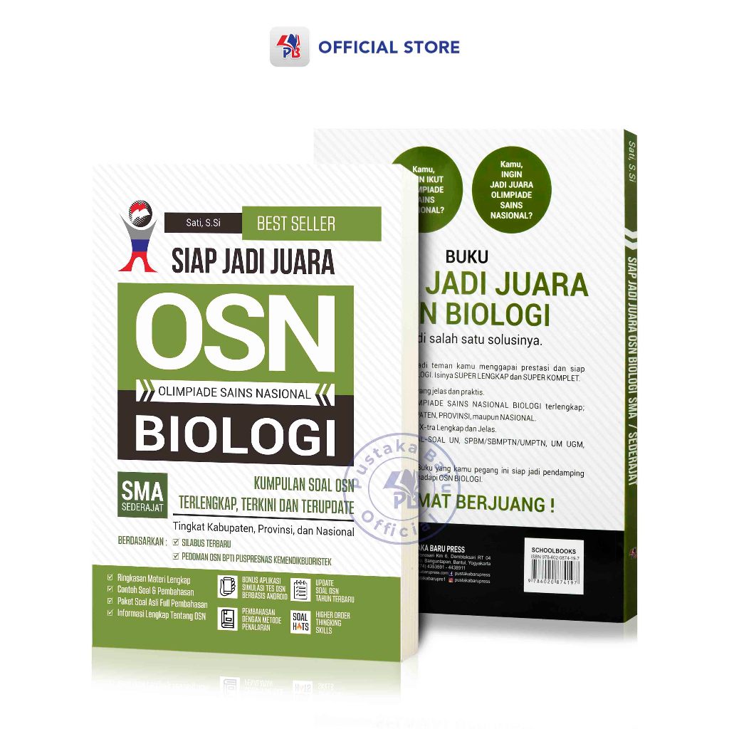 Jual Buku Olimpiade OSN Biologi SMA : Siap Jadi Juara OSN / KSN SMA ...