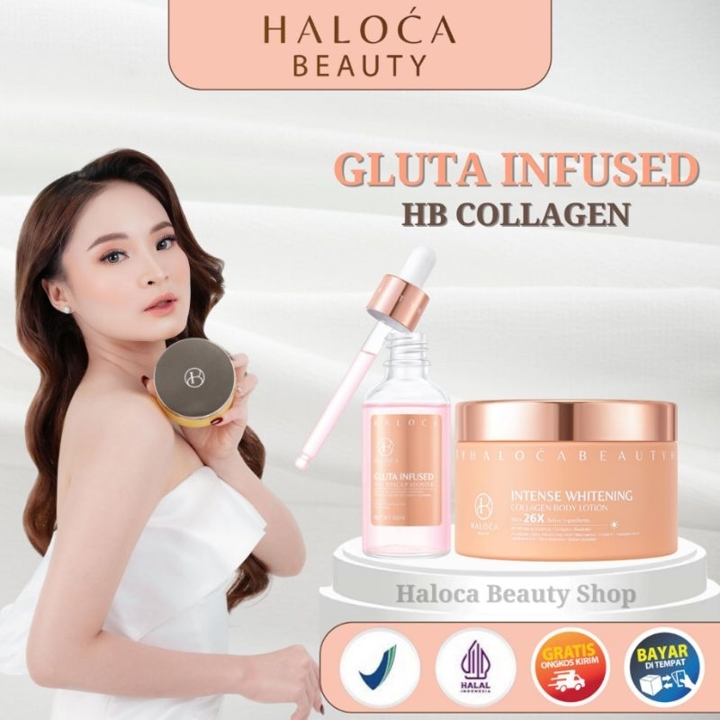 Jual [NEW FORMULA] HALOCA BEAUTY HB Collagen Intense Whitening Body ...