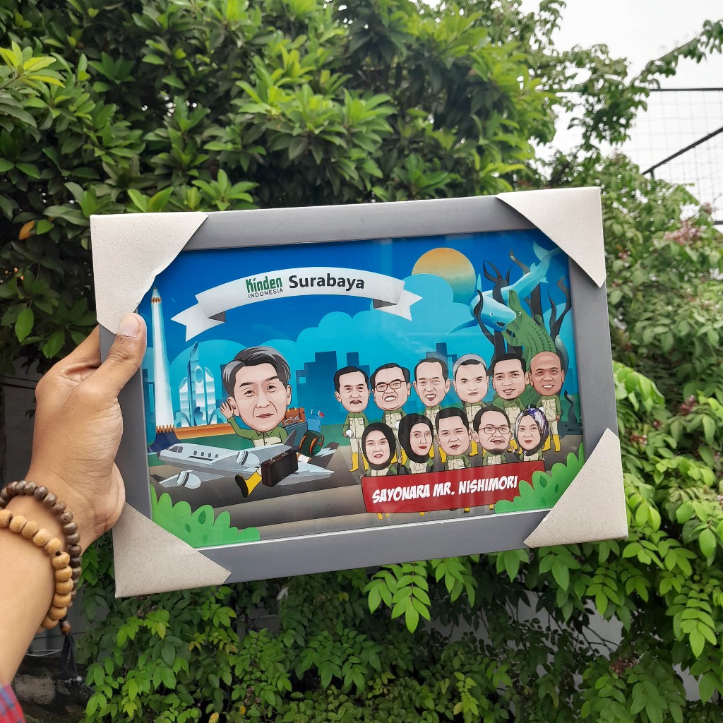 Jual [KHUSUS CETAK] Cetak Vector Art, Karikatur ke Pigura dan Papan MDF ...