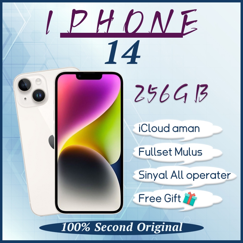 Jual iPhone 14 Second 256GB fulset semua provider used phone 3utools ...