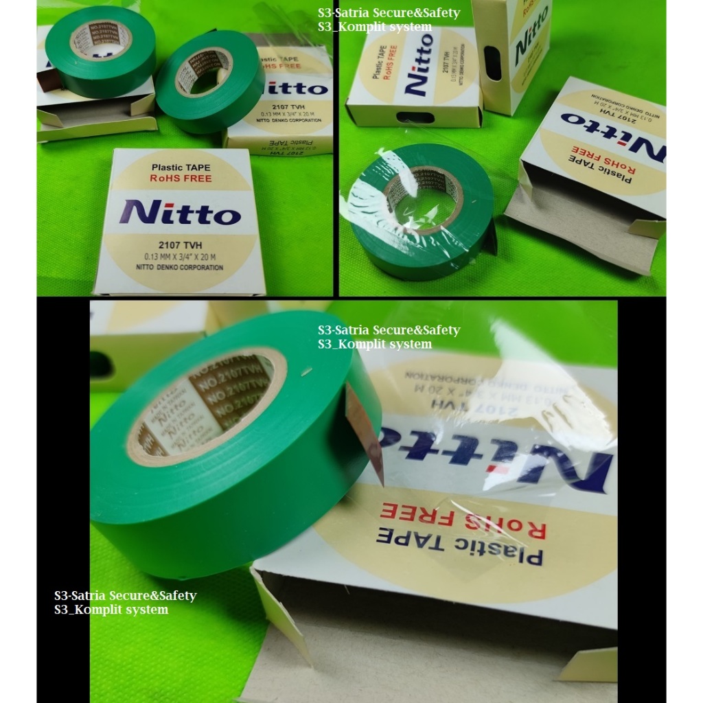 Jual HIJAU NITTO Isolasi Warna hijau green ijo solasi kabel listrik ...