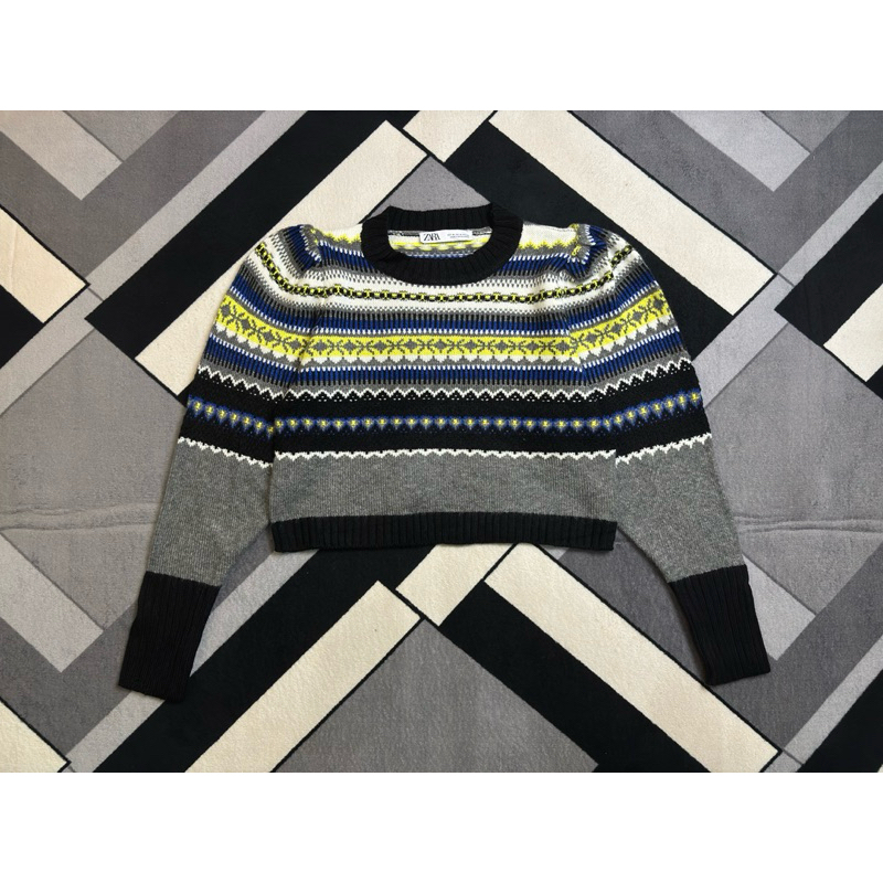 Jual Zr Fair Isle Knit Sweater Women’s (2nd) | Shopee Indonesia