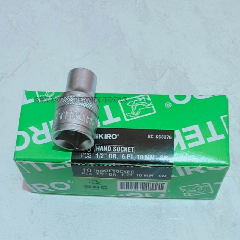 Jual Tekiro Mata Kunci Shock Ukuran 10 mm SQ 1/2" Inch Dr 6 PT or 12 PT | Shopee Indonesia
