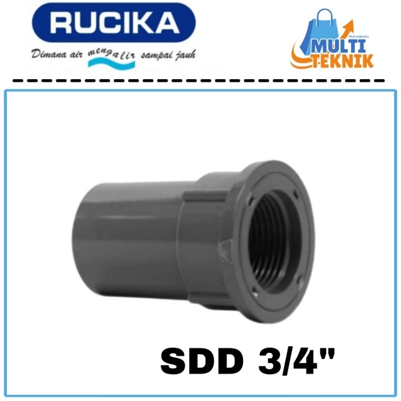 Jual RUCIKA sambungan pipa fitting PVC SDD AW 3/4" Socket Drat dalam 3/ ...