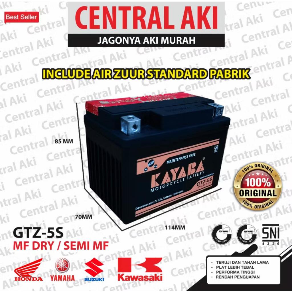 Jual AKI KAYABA MF GTZ5S Aki Semi Basah untuk Motor Mio Soul Mio GT Mio M3 Mio J | Shopee Indonesia