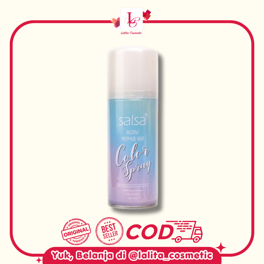 Jual Salsa Instant Mermaid Hair Color Spray / Cat Rambut Semprot Non ...
