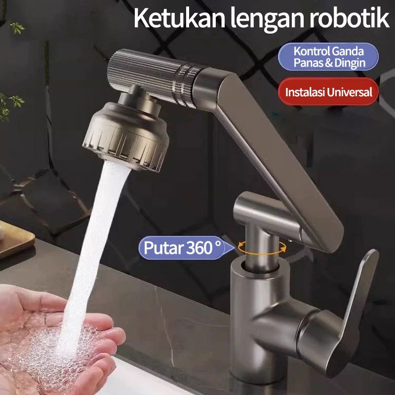 Jual SUS304 Keran Putar 360°Derajat Keran Air Panas & Dingin Keran 2 ...