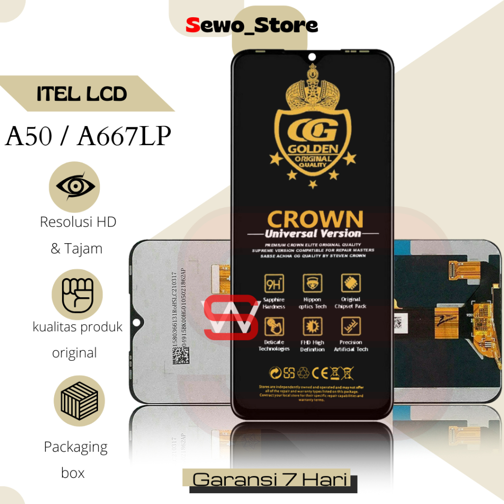 Jual LCD TOUCHSCREEN ITEL A50 / ZTE BLADE A54 / A667LP ORIGINAL FULLSET ...