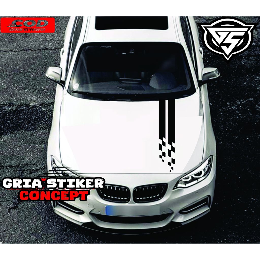 Jual Stiker Kap Mesin Mobil Universal Variasi List Elegant, Keren ...